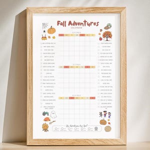 Editable Fall Bucket List Kids, Fall Activities Calendar, Fall Family ...