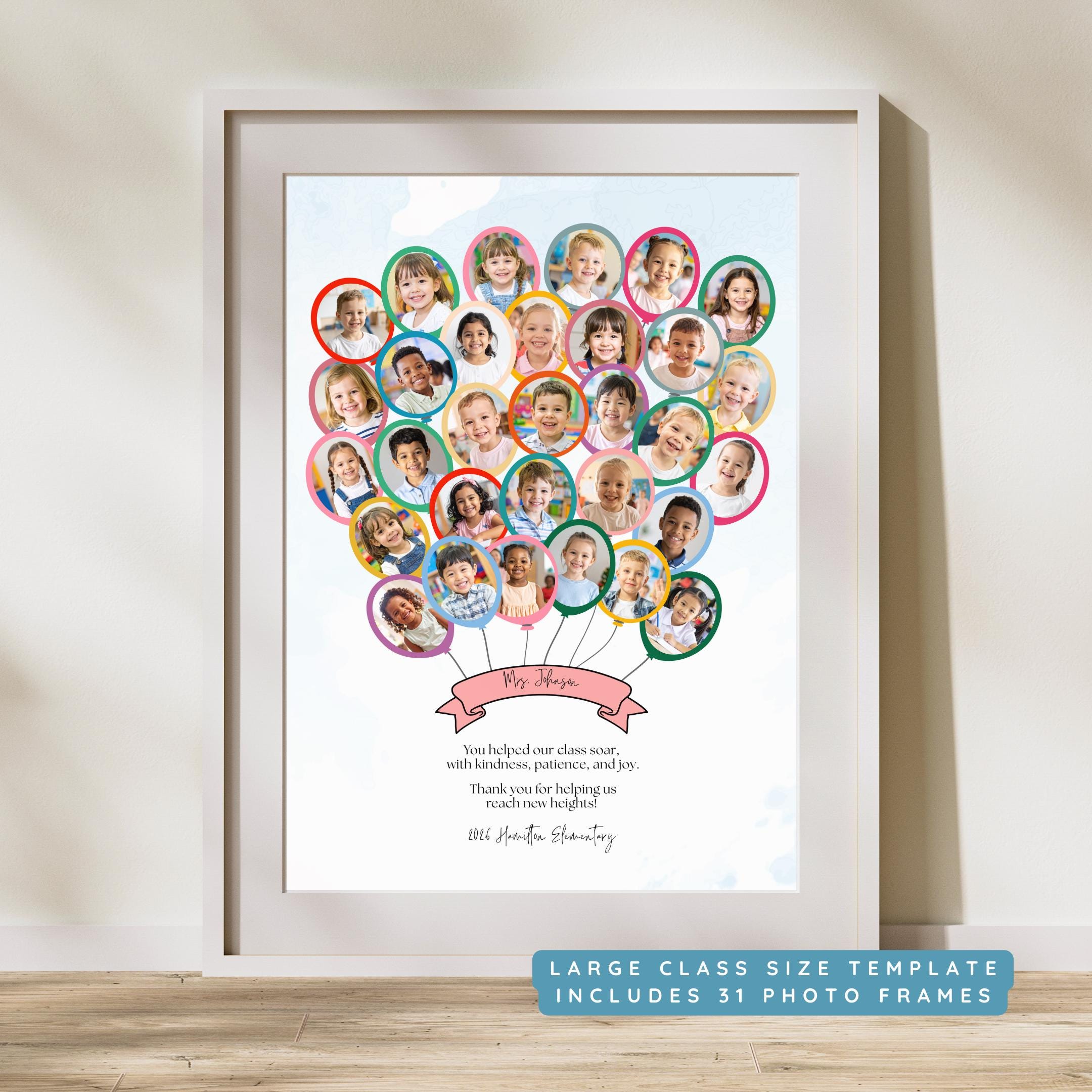 Editable Teacher Appreciation Photo Collage Template, Last Day of ...