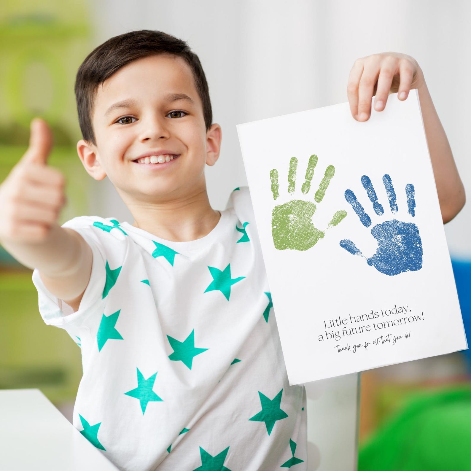 Teacher Appreciation Handprint Art Craft, Teacher Gift From Class ...