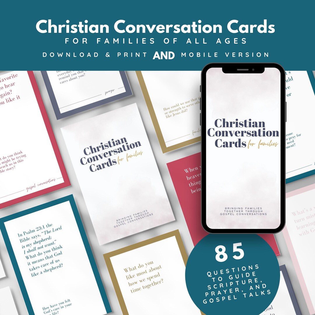 Table Talk Cards Christian, Christian Conversation Starters for Kids ...