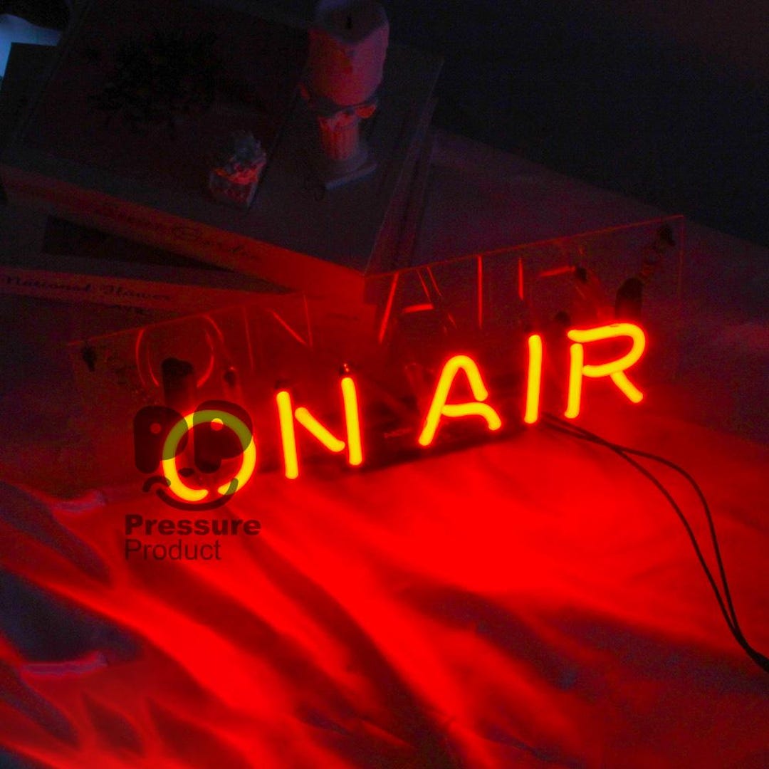 Red on Air Neon Sign Light Beer Bar Pub Shop Wall Decor Handmade Real ...