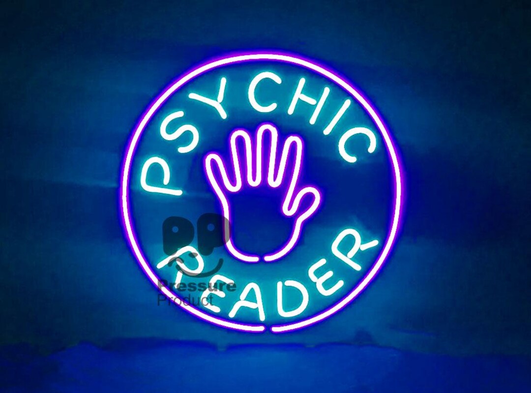 Custom Neon Sign Psychic Reading Real Glass Neon Sign Lamp Light Bar ...