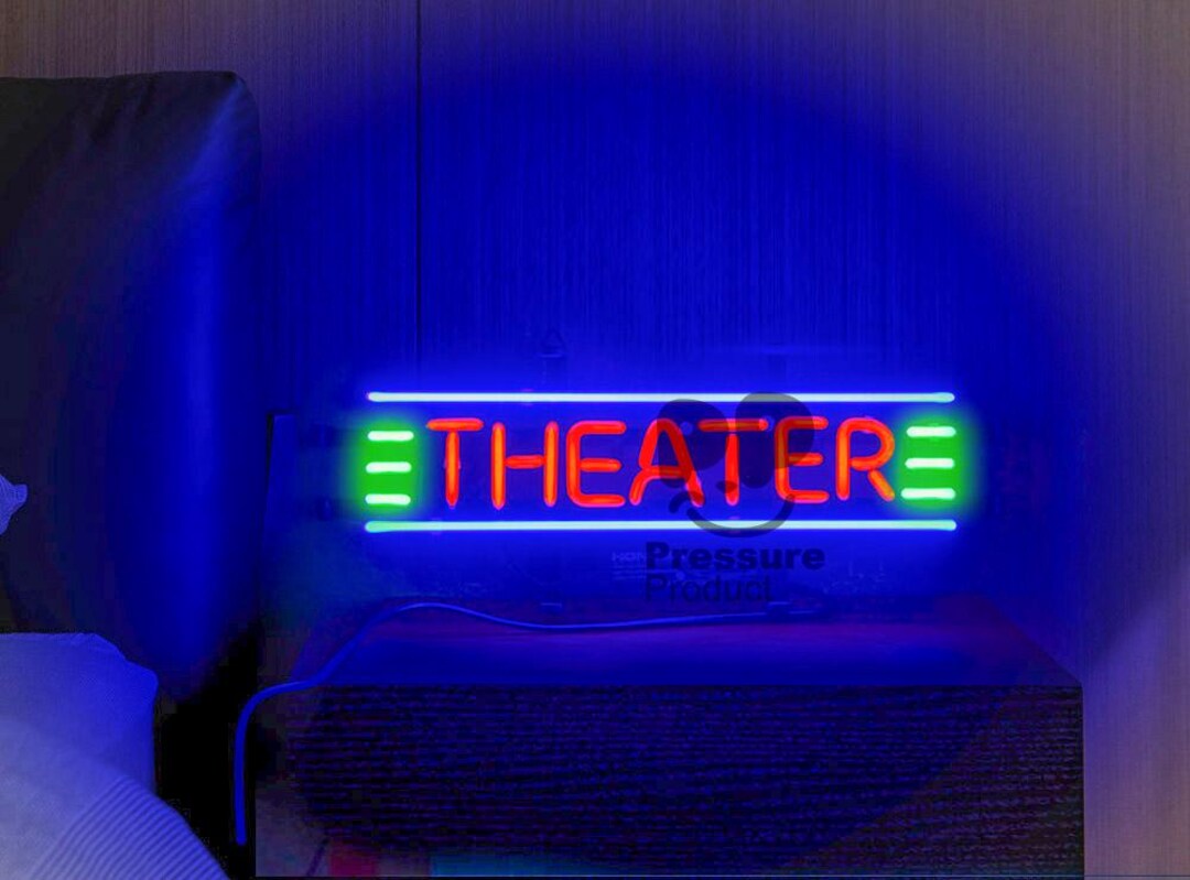 Business Open Sign Theater Real Glass Neon Sign for Live Broadcast ...
