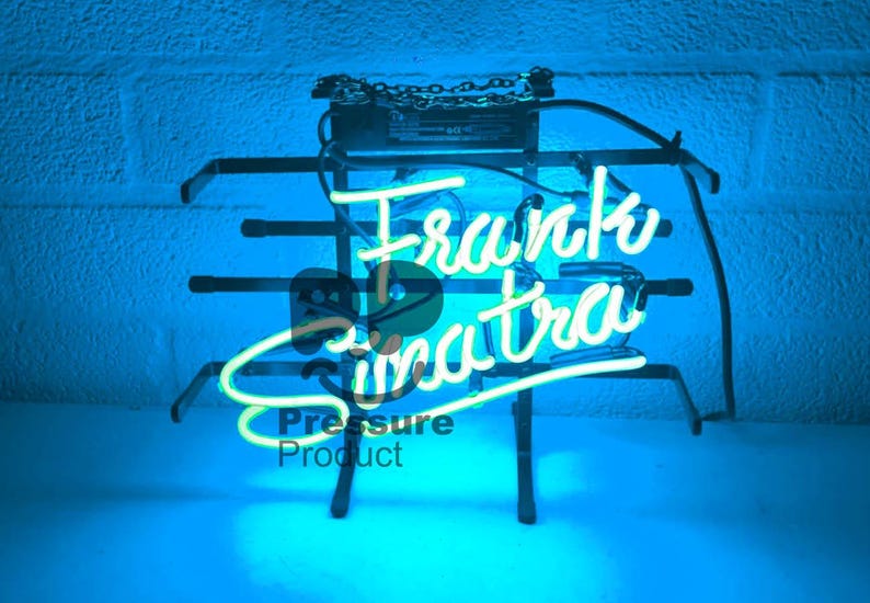 Custom Name Sign Frank Sinatra Letter Sign Custom Real Glass Neon Sign ...
