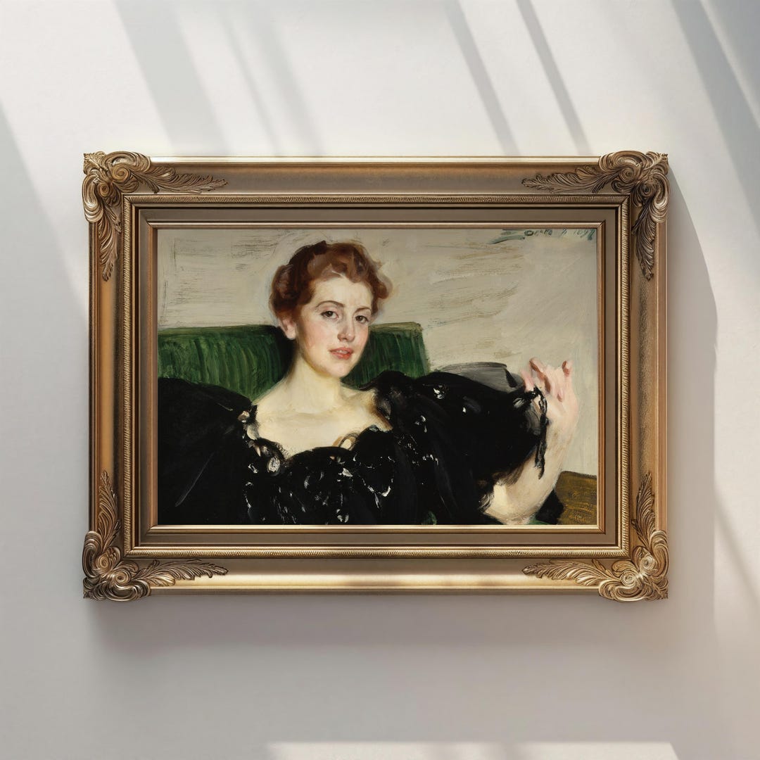 Lucy Turner Joy (1897) by Anders Zorn | Portrait of a Elegant Woman ...
