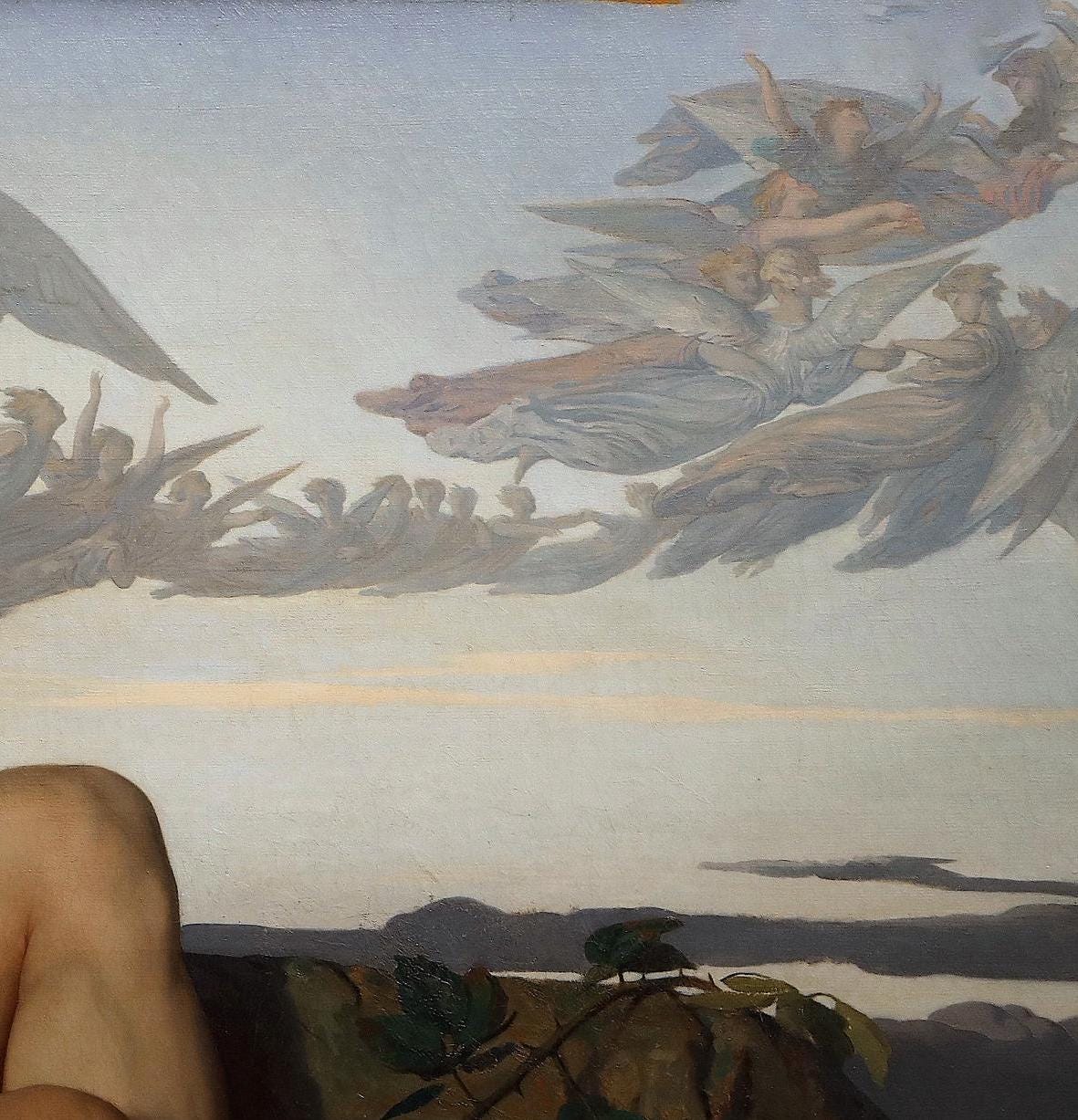 Fallen Angel 1847 by Alexandre Cabanel Mythology Religion Vintage Art ...