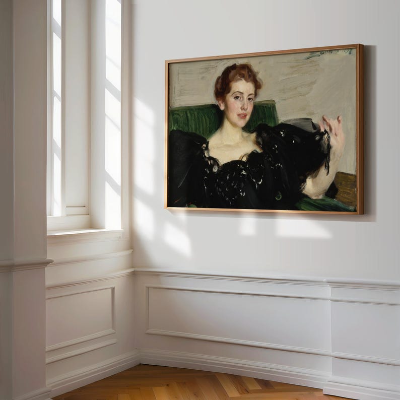 Lucy Turner Joy (1897) by Anders Zorn | Portrait of a Elegant Woman ...
