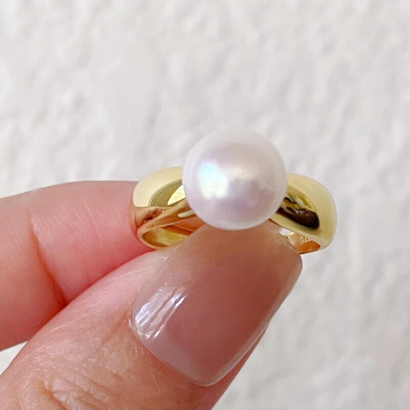 Single Pearl Ring Vintage - Etsy