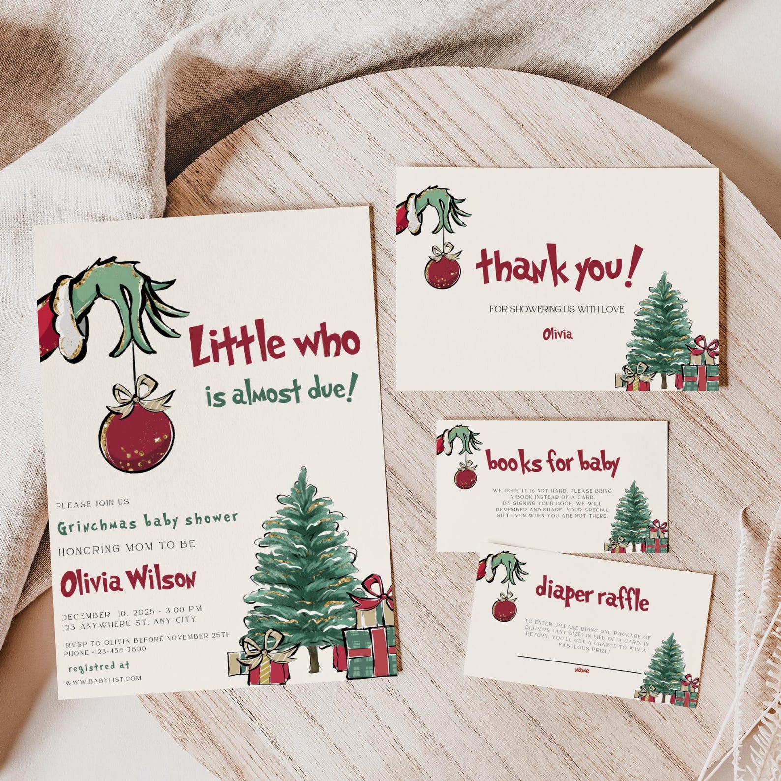 A Little Who is Almost Due Baby Shower Bundle, Grinch Baby Shower ...