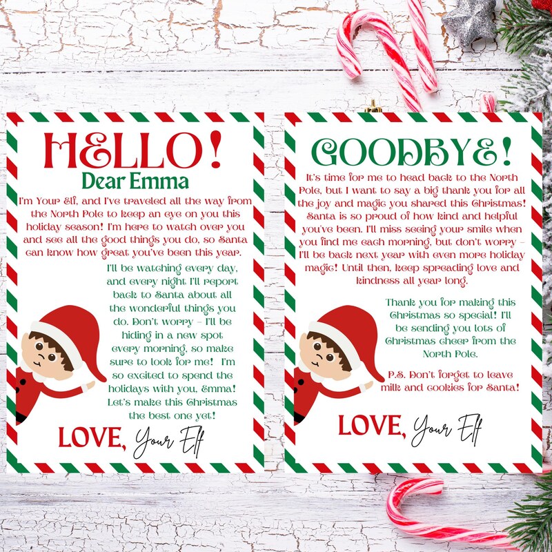 First Time Elf Arrival Letter - Etsy