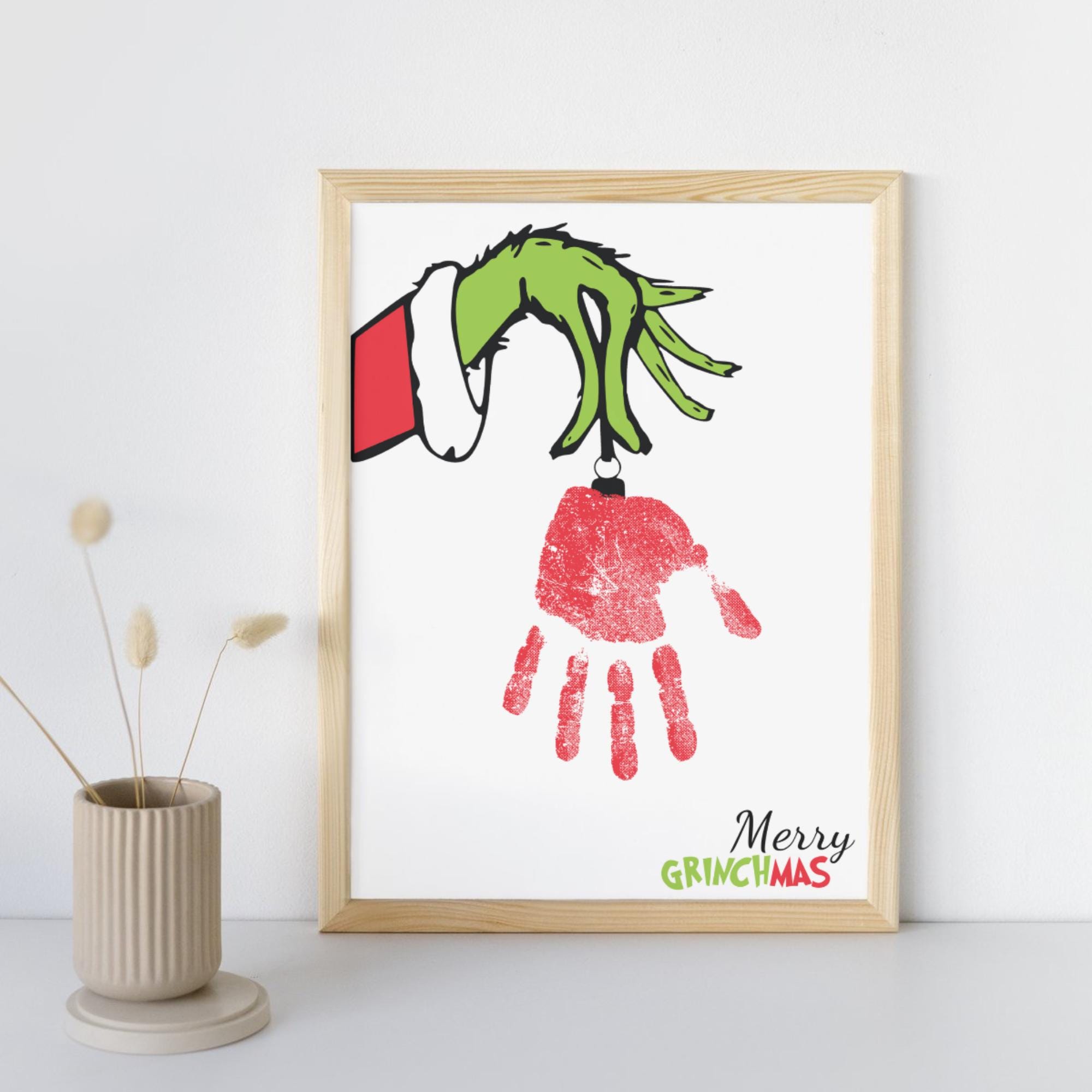 Christmas Handprint Footprint DIY Art Craft, Craft Keepsake, Printable ...