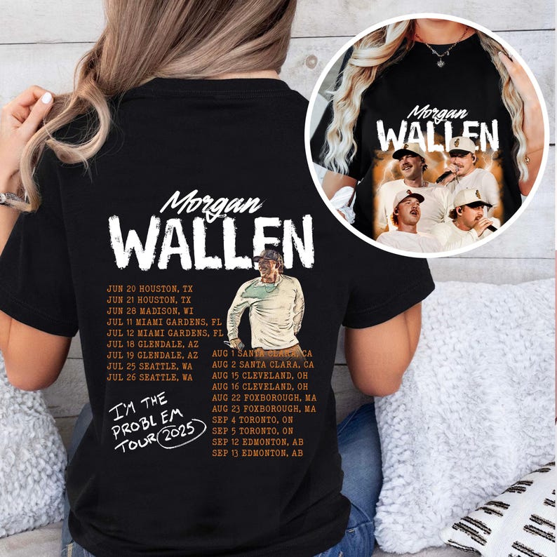 Morgan Wallen PNG for Shirt, 2025 Tour Fan Merch Design, Western Wallen ...