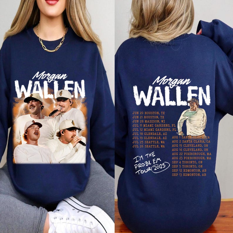 Morgan Wallen PNG for Shirt, 2025 Tour Fan Merch Design, Western Wallen ...