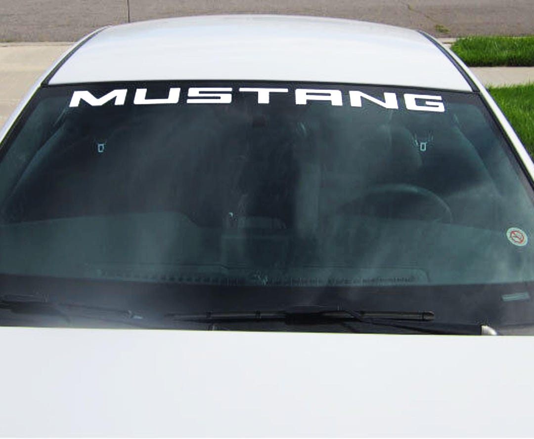 Mustang Windshield Banner Vinyl Decal Mustang Car Vinyl Decal High ...