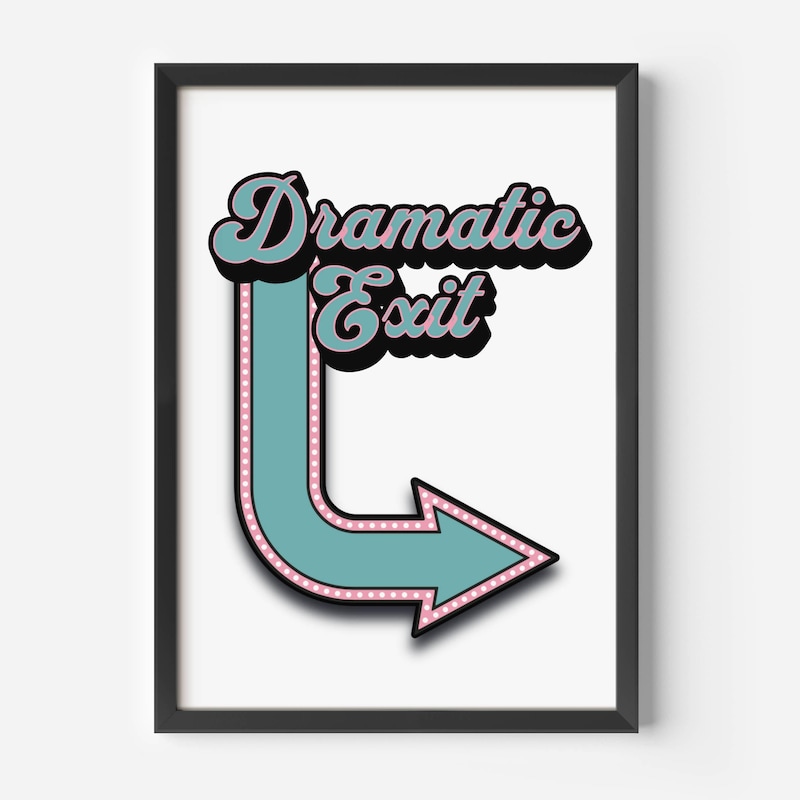 Exit Sign - Etsy UK