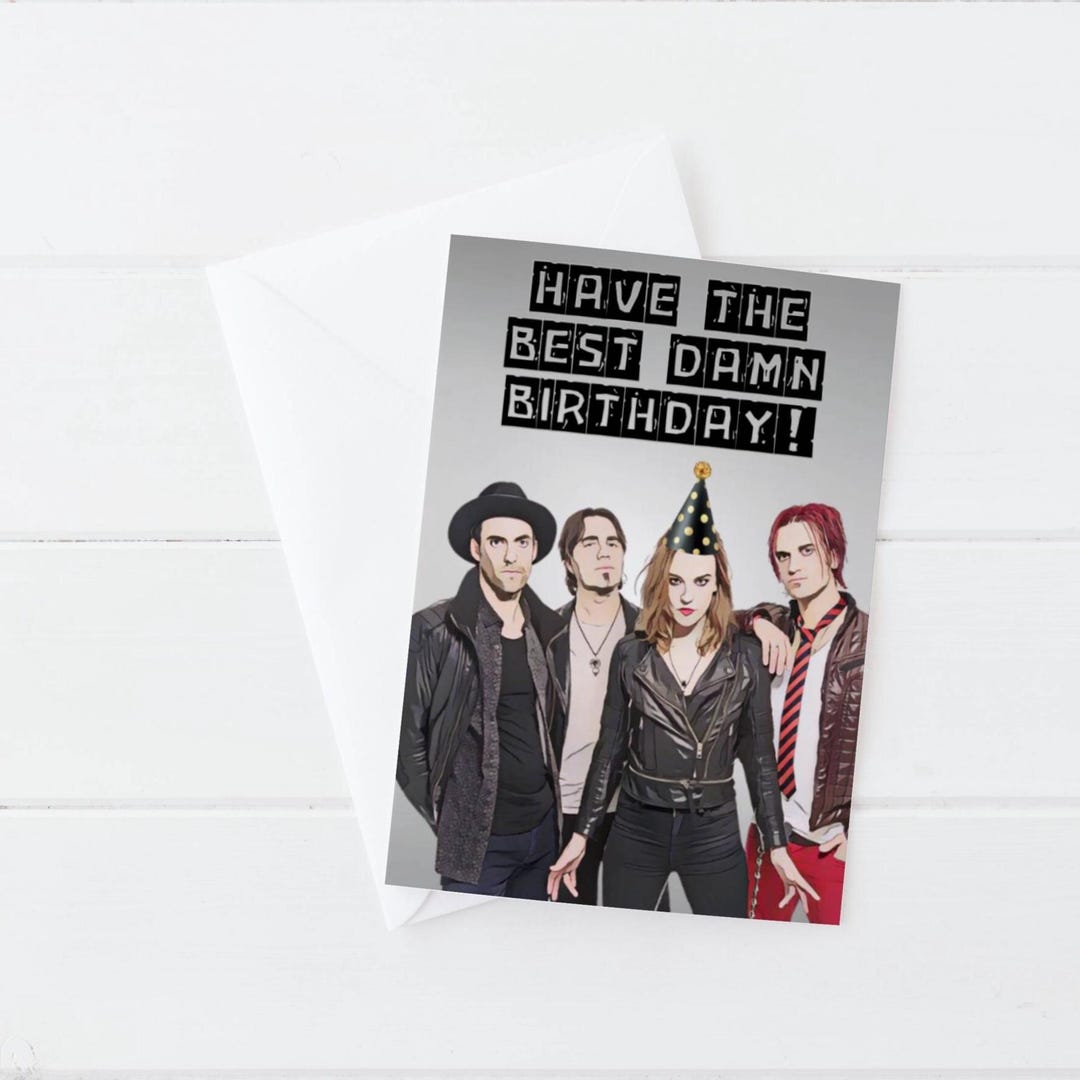 Halestorm Birthday Card: Lzzy & Arejay Hale - Music Fan - Etsy