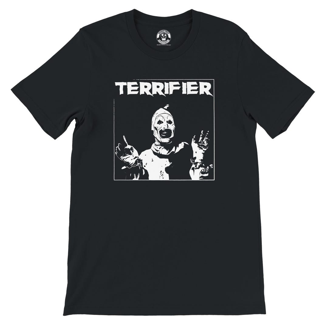 Terrifier T-shirt (B&W Version) - Unisex - Art the Clown Horror Tee - Etsy