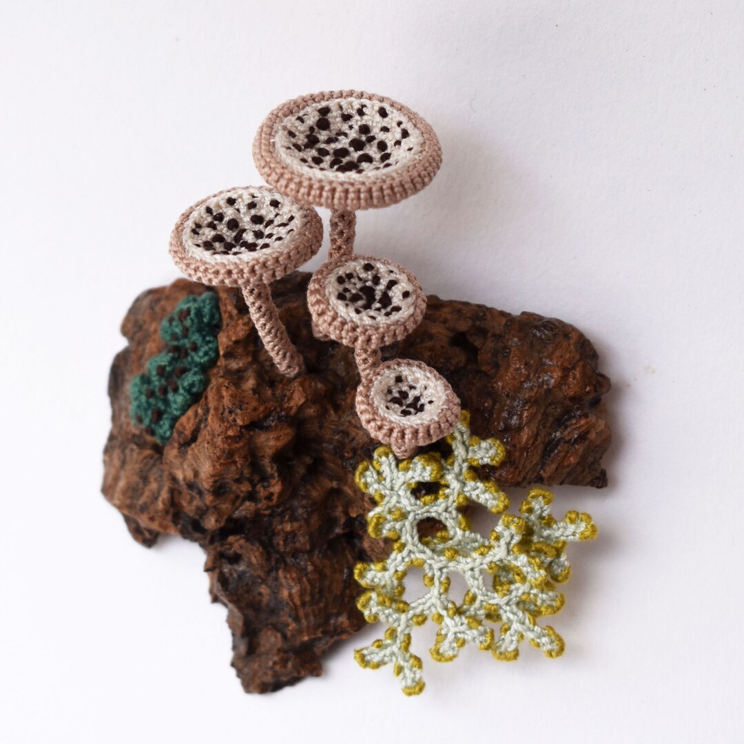 Woodland Whimsey Miniature Textile Fungi and Lichen - Etsy