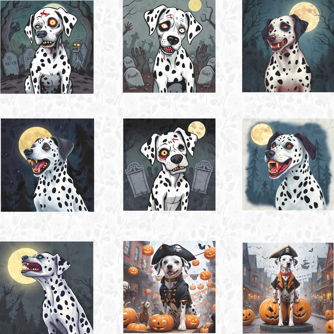 Dalmatian Designs for Halloween - Etsy