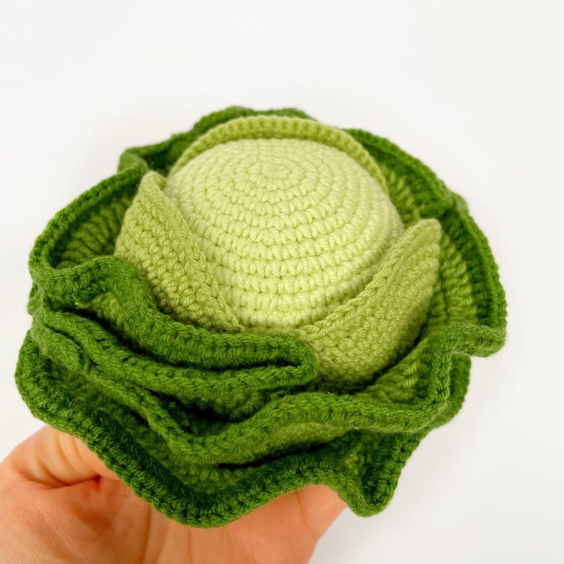 Cabbage Crochet Pattern. Vegetables Crochet Pattern. Amigurumi Food ...