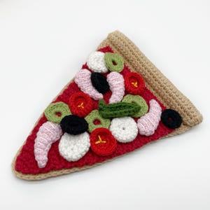 Pizza Crochet Pattern. Amigurumi Pizza Crochet Pattern. Food Crochet ...