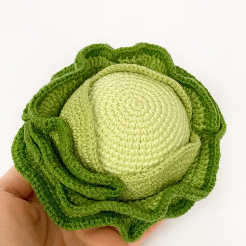 Cabbage Crochet Pattern. Vegetables Crochet Pattern. Amigurumi Food ...