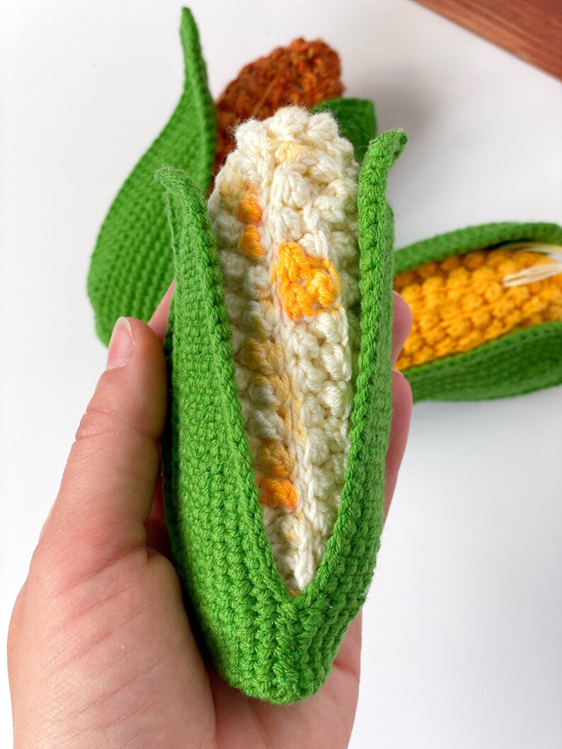 Corn Crochet Pattern. Vegetables Crochet Pattern. Amigurumi Vegetables ...