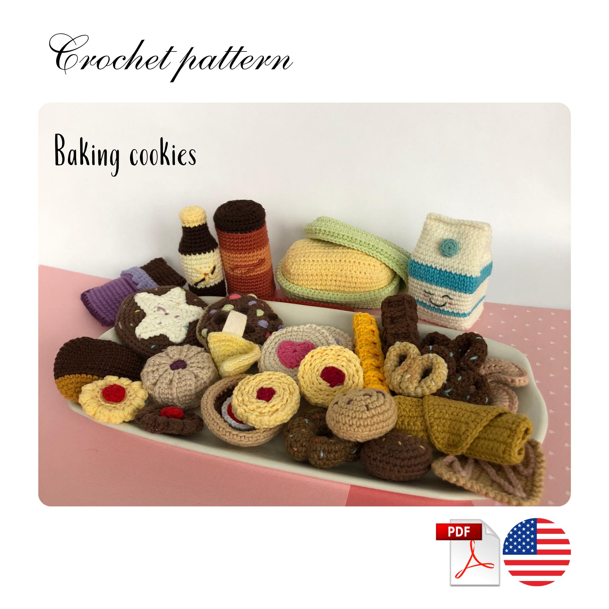 Сookies Crochet Pattern. Amigurumi Cookies Crochet Pattern. Сookies ...