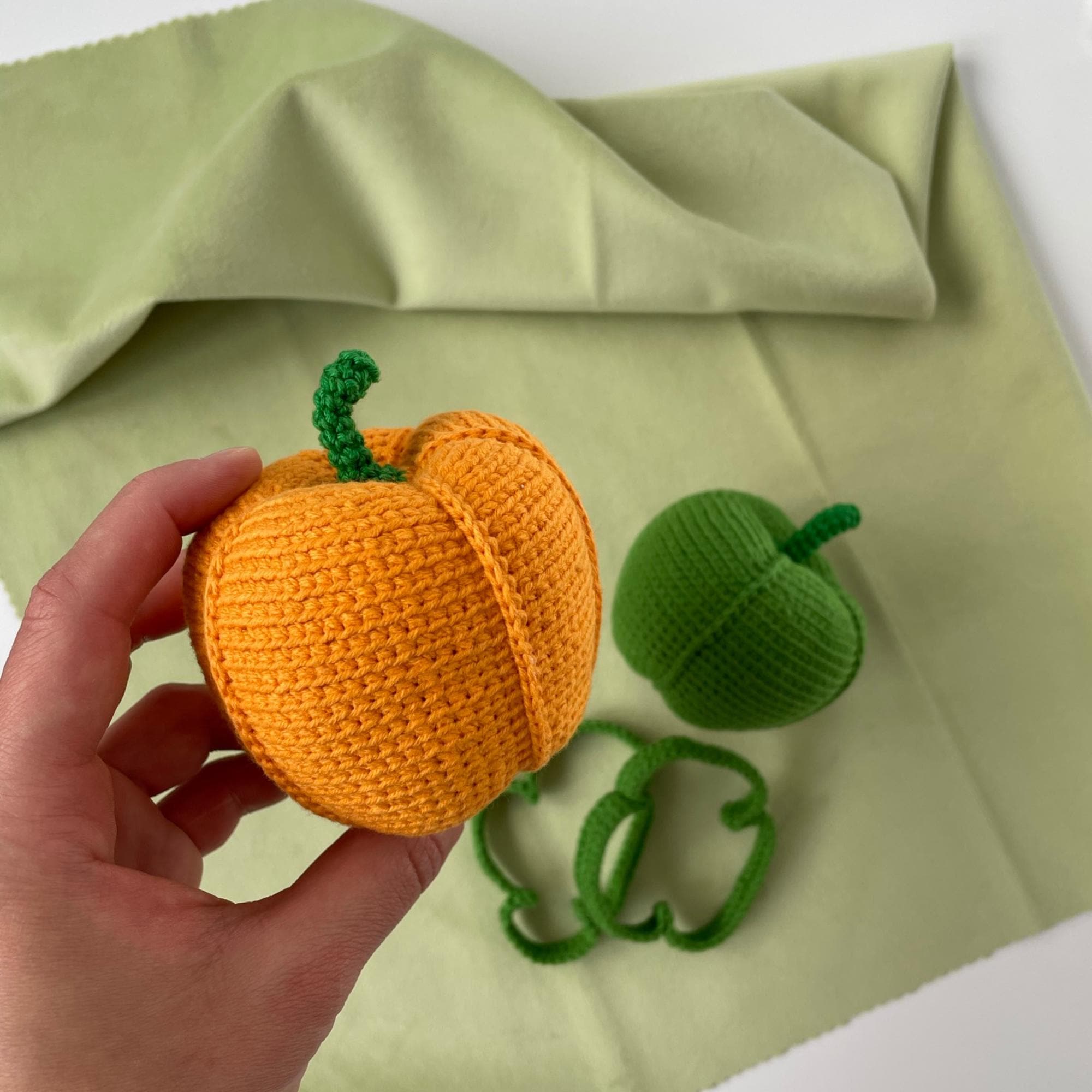 Bell Pepper Crochet Pattern. Vegetables Crochet Pattern. Amigurumi ...