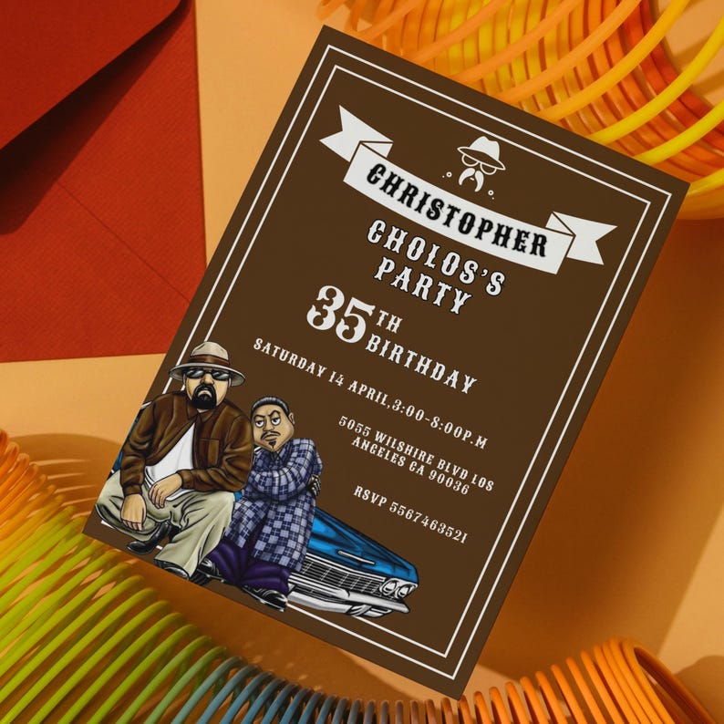 Cholo Birthday Invite Cholo Party Invitation EDITABLE Birthday Card ...