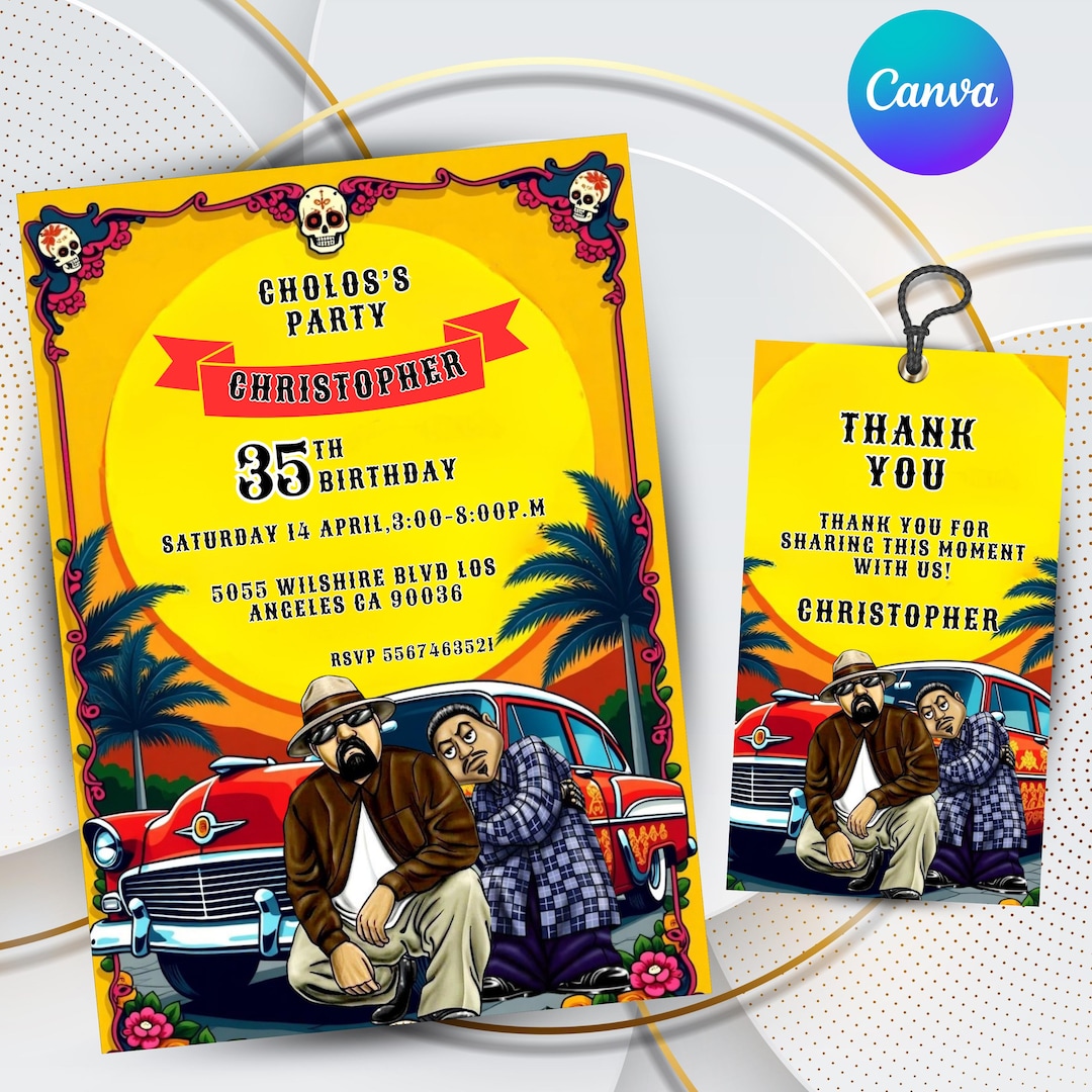 Cholo Birthday Invitation Printable Customizable Digital Invitation ...