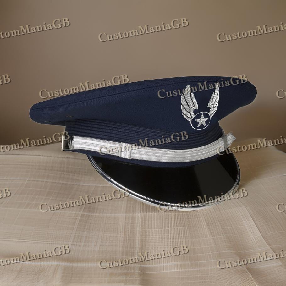 Pilot Captain Hat, Airline Uniform Style Cap, First Officer Party ...