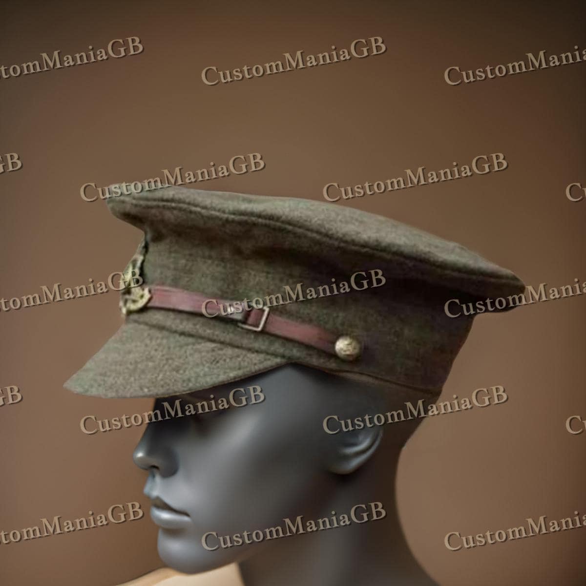 British WW1 Trench Style Officer Cap, Festival Uniform Hat Army-style ...