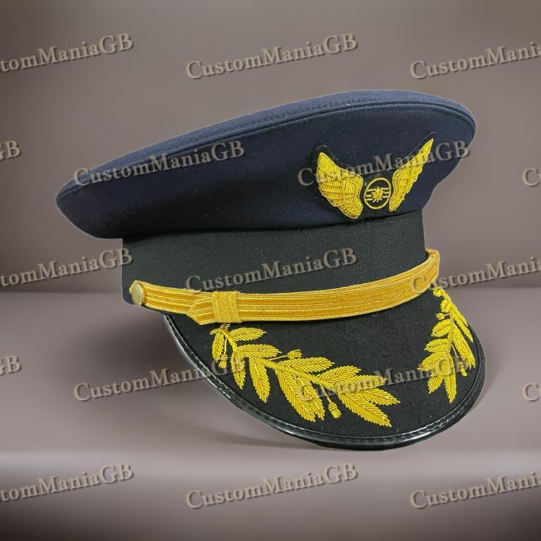Pilot Captain Hat, Airline Uniform Style Cap, First Officer Party ...