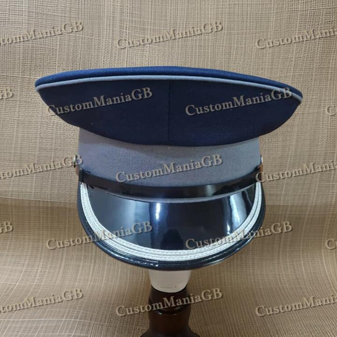 Navy Blue Peak Visor Officer Cap, Festival Uniform Hat Army-style ...
