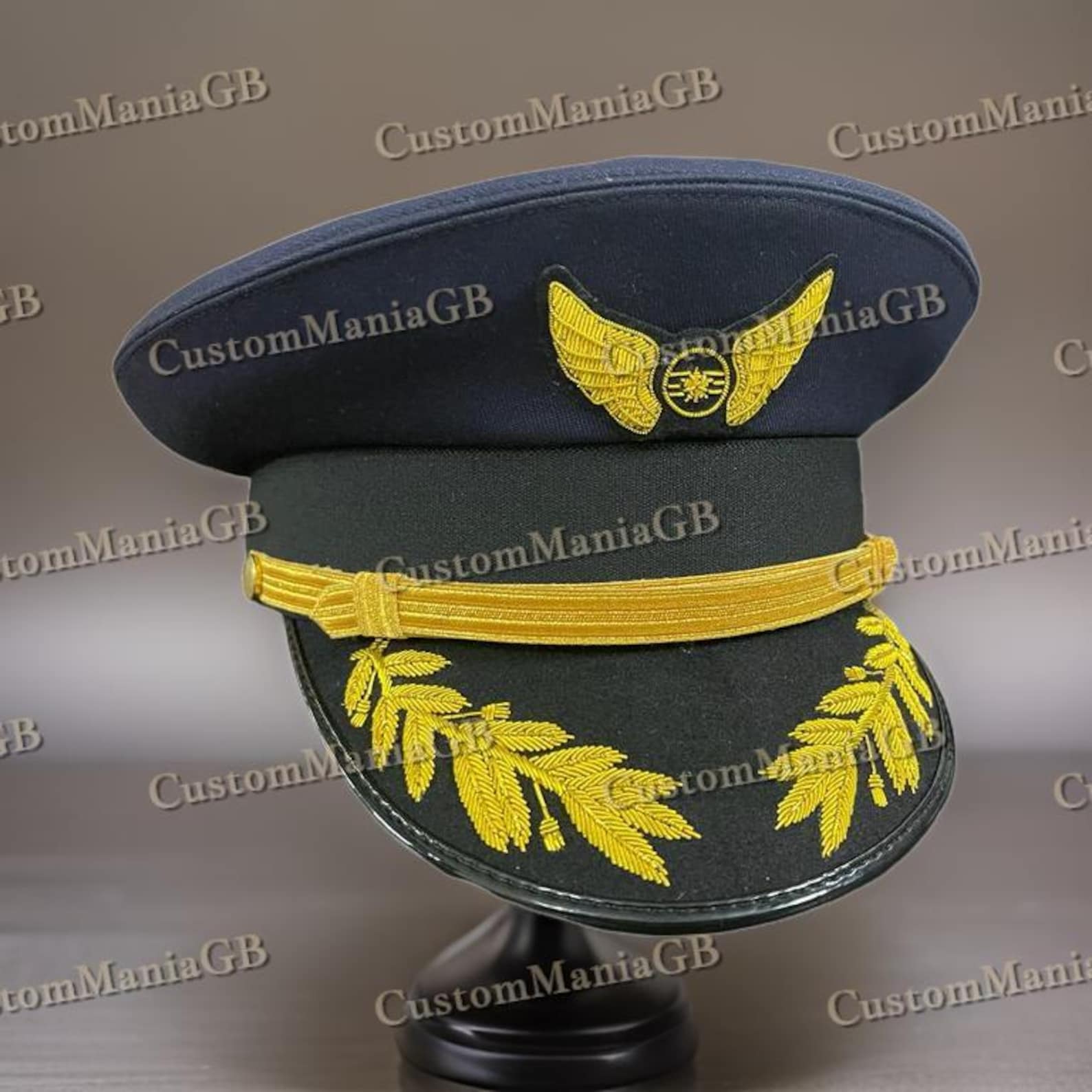 Pilot Captain Hat, Airline Uniform Style Cap, First Officer Party ...