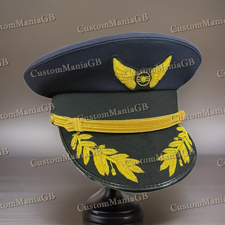 Pilot Captain Hat, Airline Uniform Style Cap, First Officer Party ...