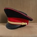 Red and Black Peaked Visor Cosplay Commission Officer Hat, Cap - Etsy