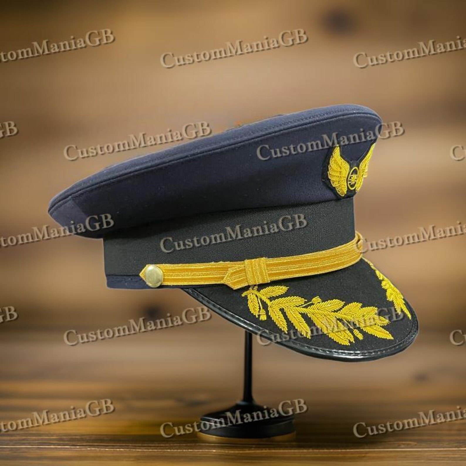 Pilot Captain Hat, Airline Uniform Style Cap, First Officer Party ...