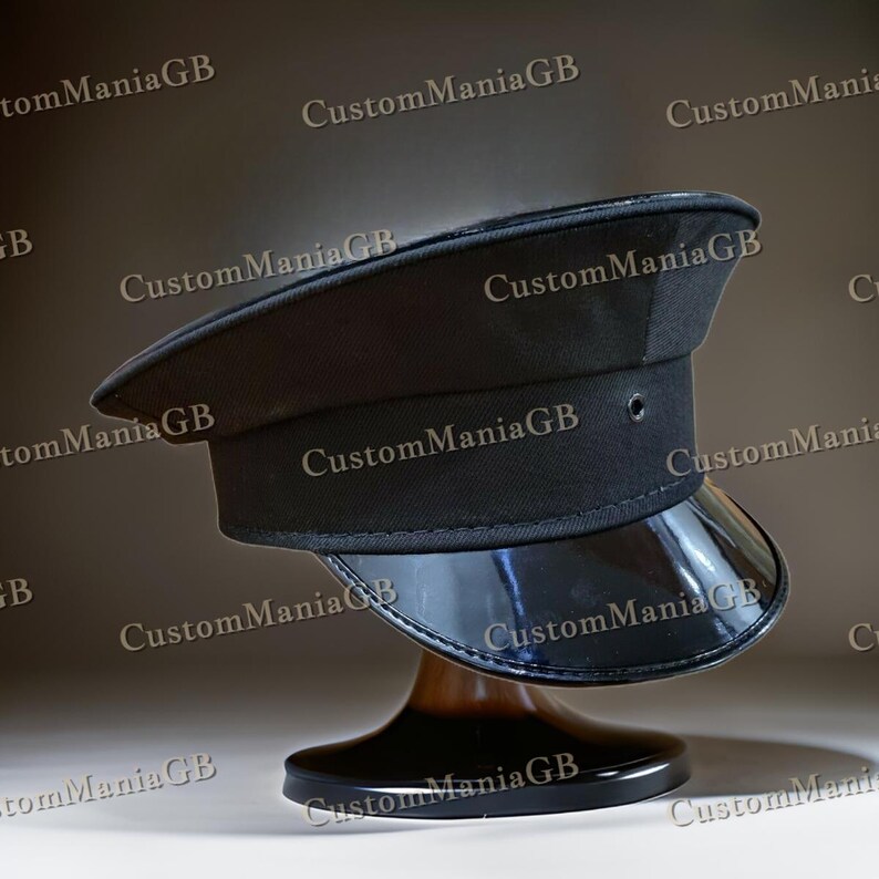 Train Conductor Cap With PU Shinny Top, Railway Officer Hat, Railroad ...