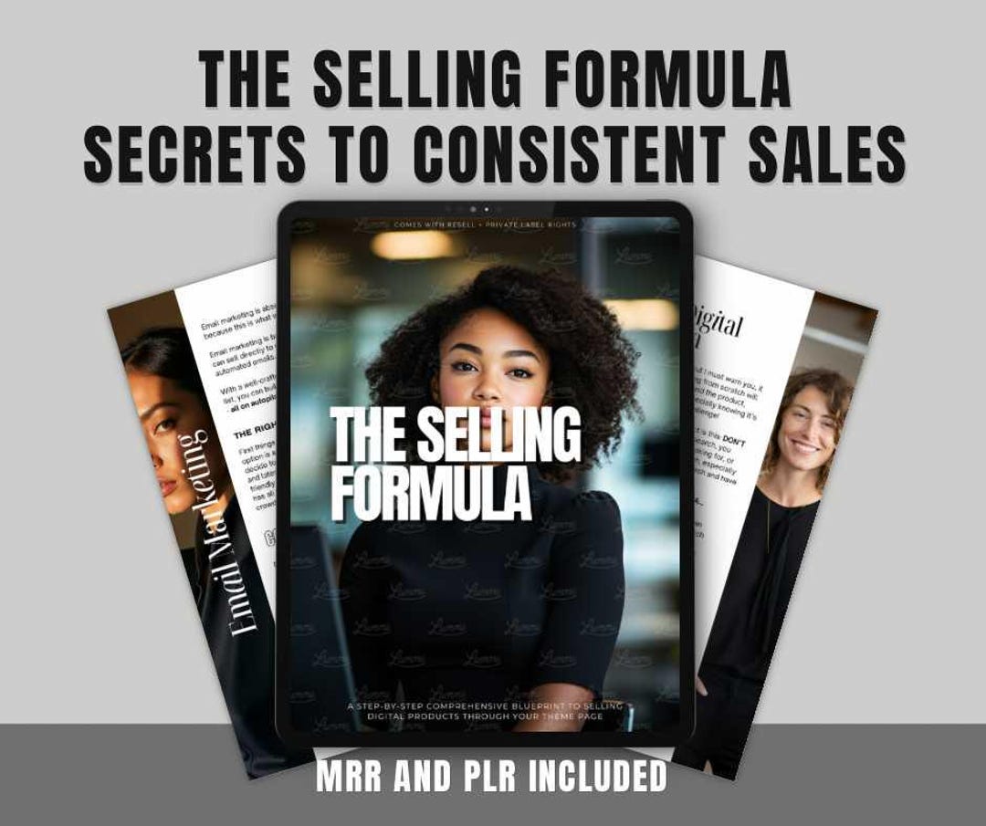 The Selling Formula: Secrets to Consistent Sales - Etsy