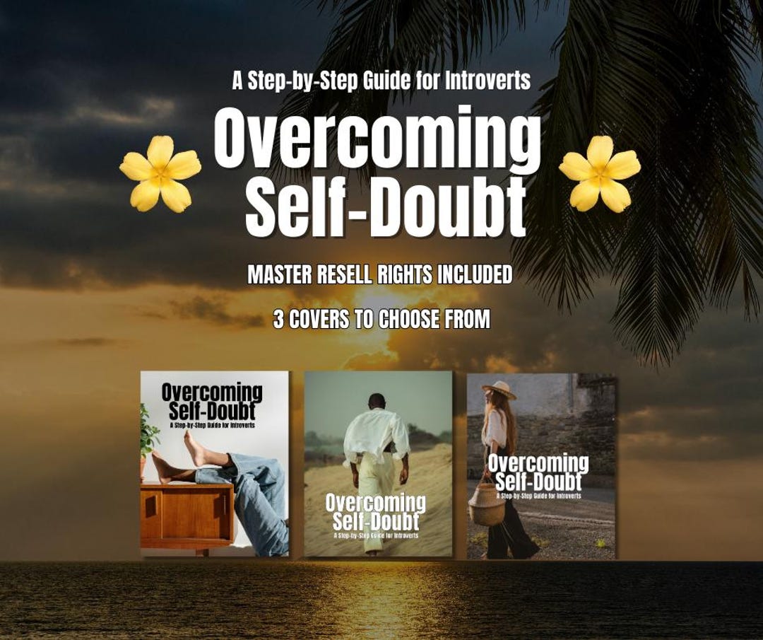 Overcoming Self Doubt Self-help Digital Marketing Guide Master Resell ...