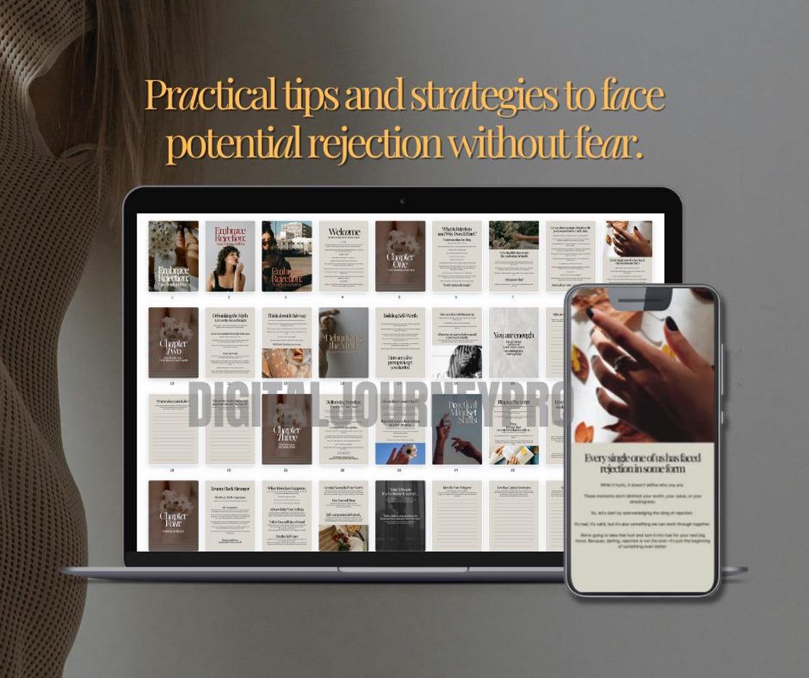 Embrace Rejection Ebook and Workbook, MRR and PLR, Self-help, Self ...