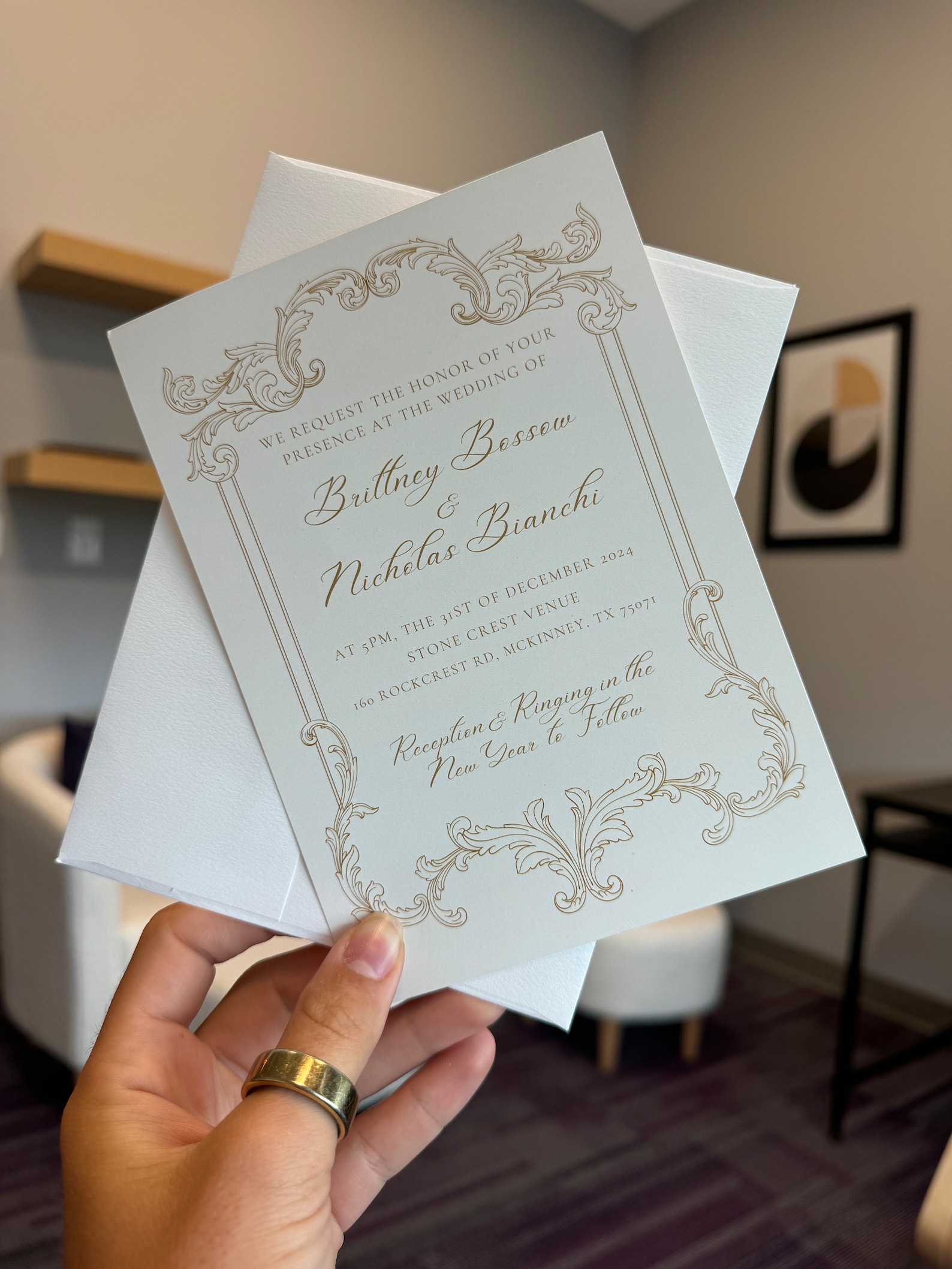 Editable Formal Wedding Invitation, Print Invitation, Text Invitation ...