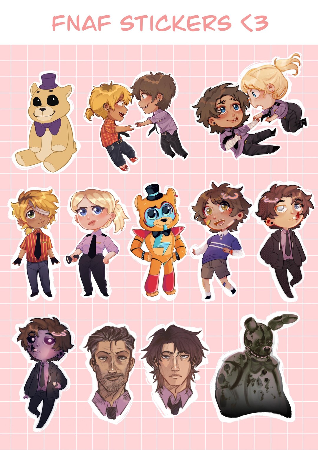 FNAF Stickers - Etsy