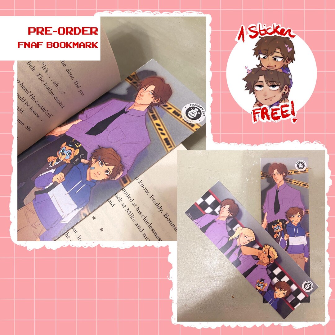 FNAF Bookmarks - Etsy