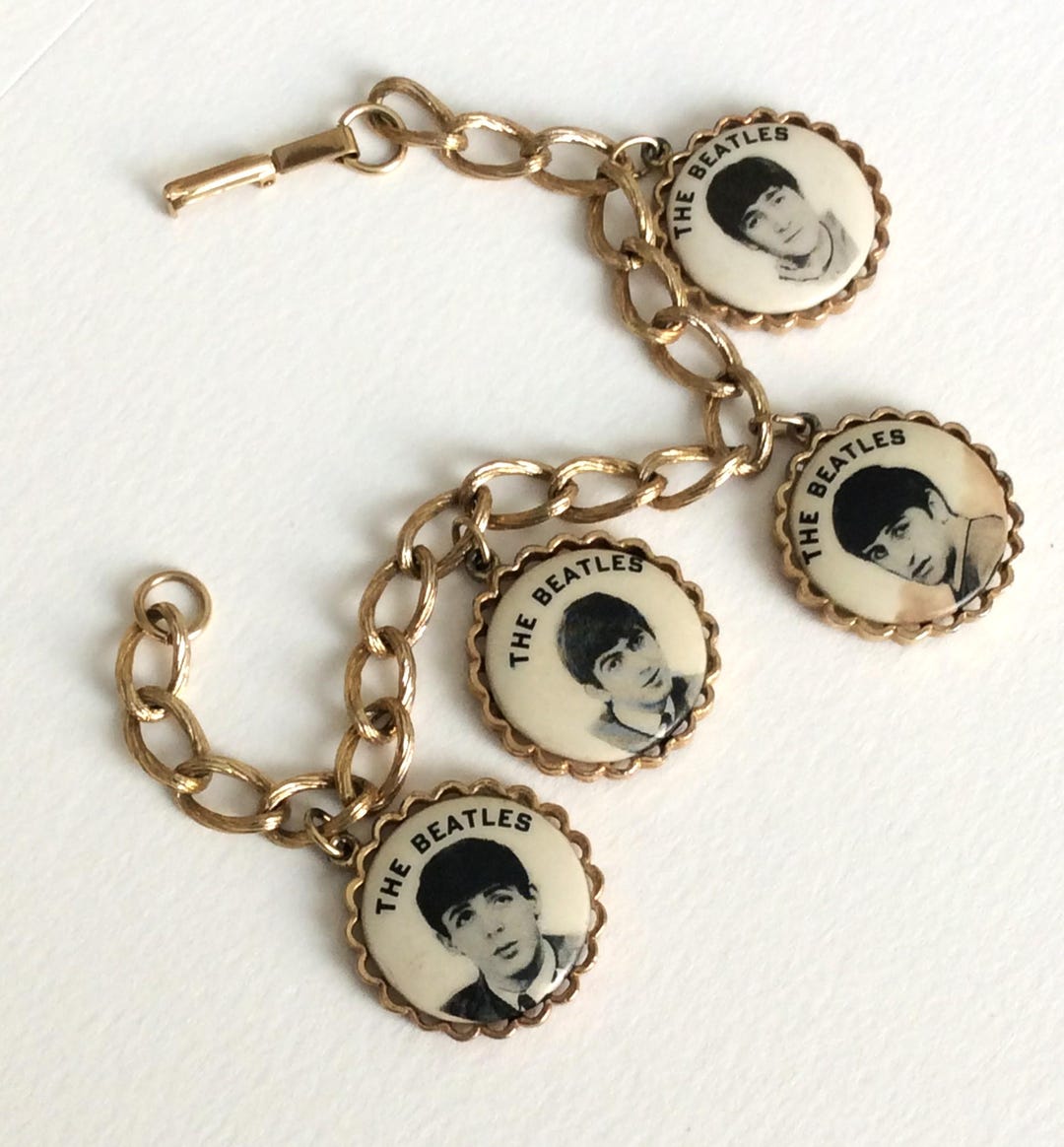 Vintage 1964 Original Beatles Picture Charm Bracelet NEMS ENT LTD ...