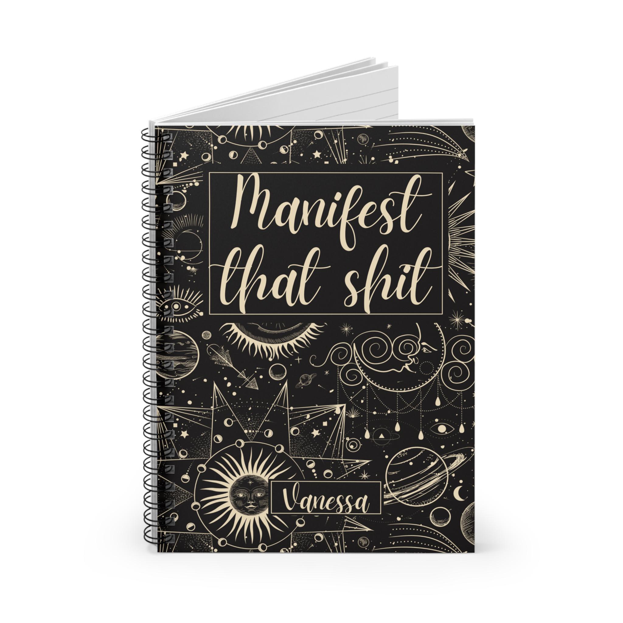 Personalized Manifestation Journal - Spiral Notebook, Law of Attraction ...