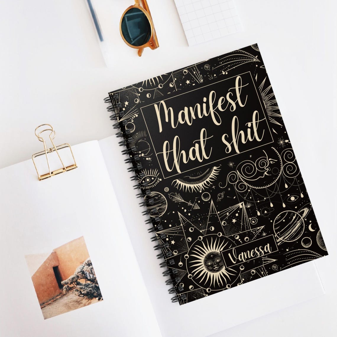 Personalized Manifestation Journal - Spiral Notebook, Law of Attraction ...