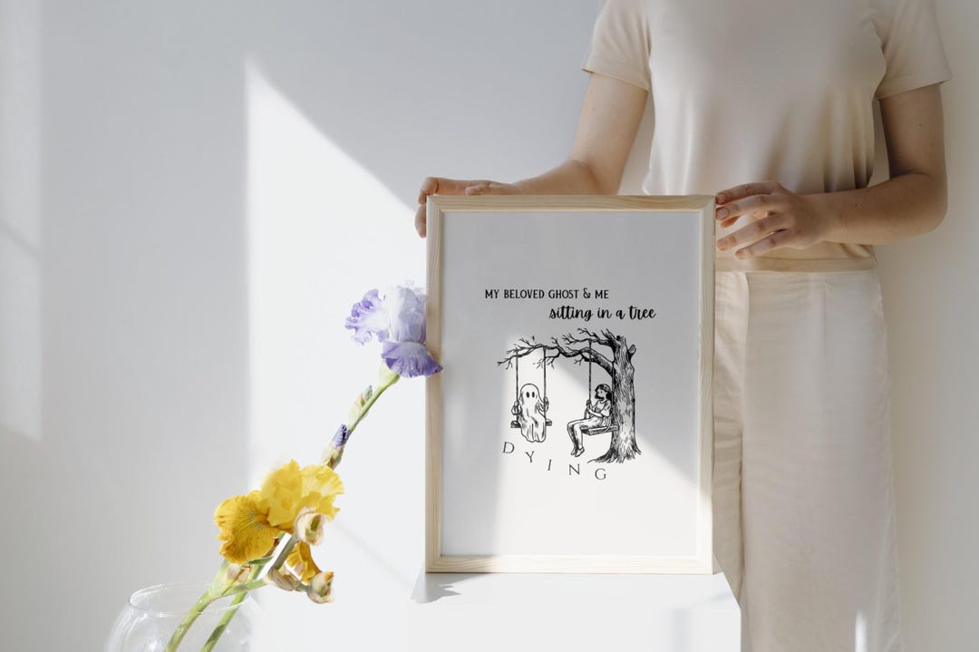 My Beloved Ghost & Me TTPD Lyrics Print | Taylor Swift Inspired Poster ...